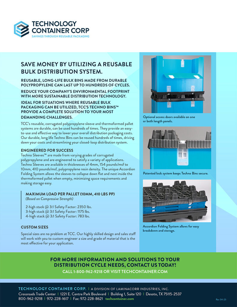 Reusable Corrugated Plastic Boxes | Techno Boxes™ | TCC